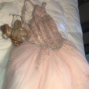 Leonia Lee | Dresses | Beautiful Blush Color Leonia Lee Sweet 516 Gown ...